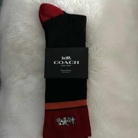 Coach | Underwear & Socks | Nwt Coach Crew Socks | Poshmark